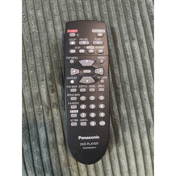 Panasonic | Media | Panasonic Dvd Player Remote Control N2gahb0002 ...